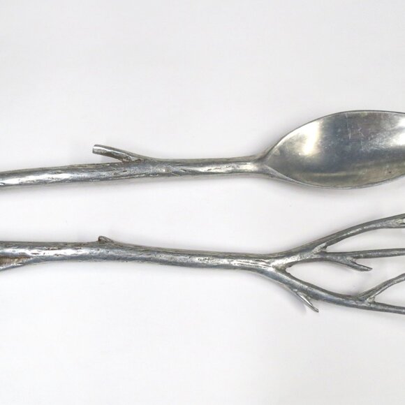 Kitchen | Nature Inspired Twig Tree Branch Salad Servers Spoon Fork 12 ...